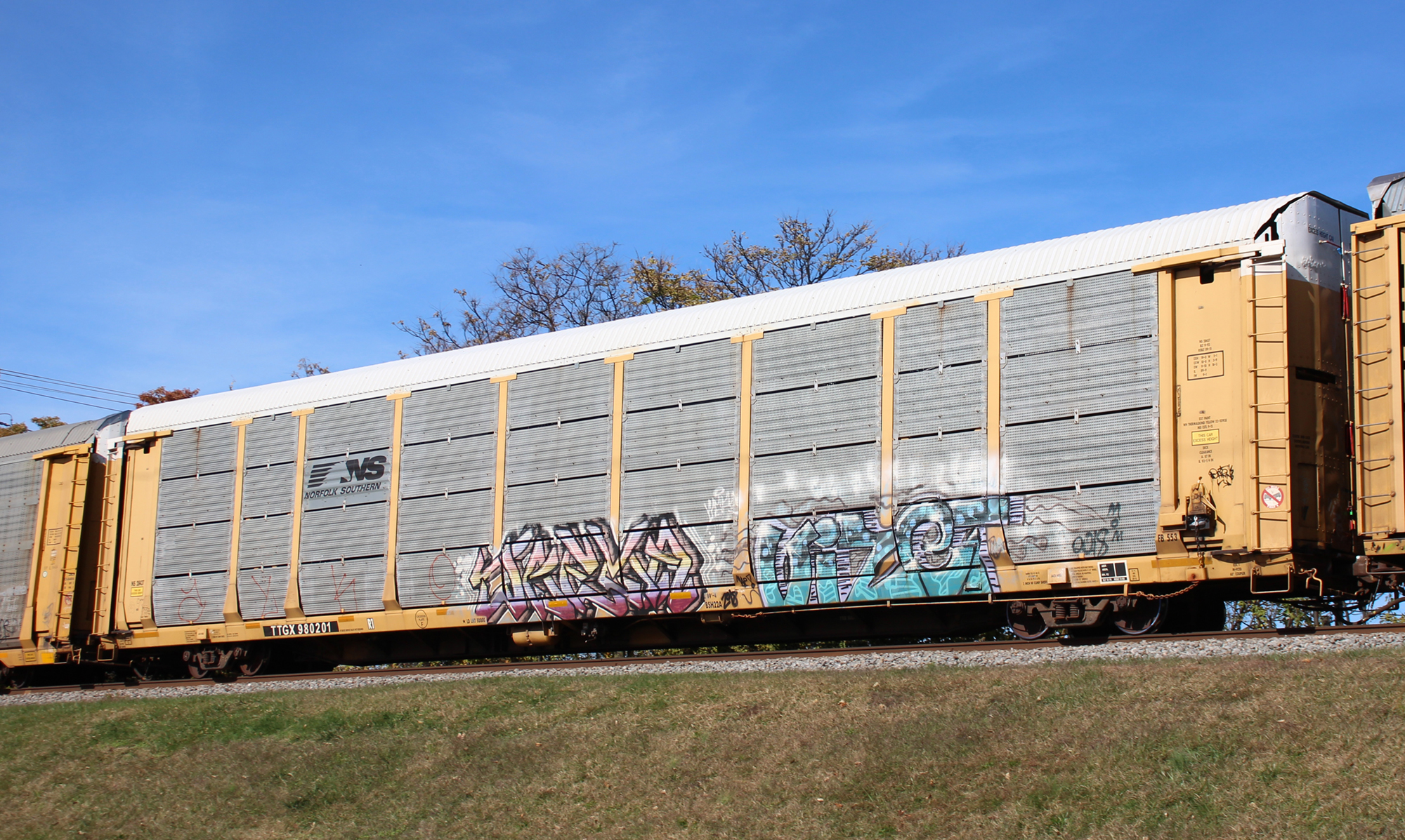 TTGX 980201-NS Rack class FB553 (ML2L) | Conrail Photo Archive